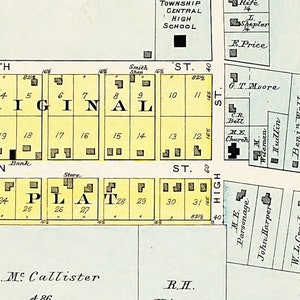 1913 Town Map of Good Hope Fayette County Ohio - Etsy