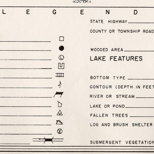 1960 Map of Lake Logan Hocking County Ohio - Etsy