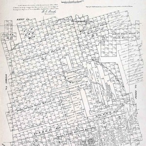 1880 Farm Line Map of Fisher County Texas - Etsy