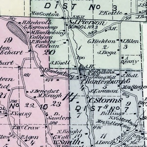 1875 Map of Callicoon Township Sullivan County New York - Etsy