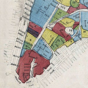 1853 Map of New York City - Etsy