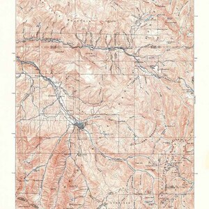 1909 Topo Map of Mount Jackson Colorado - Etsy