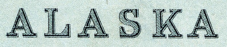 1890 Map of Alaska Canada Aleutian Islands - Etsy