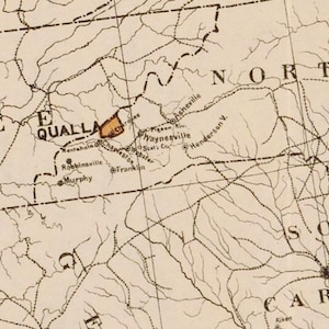 1889 Map of Indian Reservations in the United States - Etsy