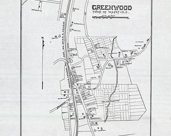 Map of Wakefield Ma - Etsy