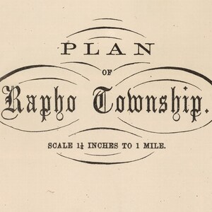 1864 Map of Rapho Township Lancaster County Pennsylvania - Etsy