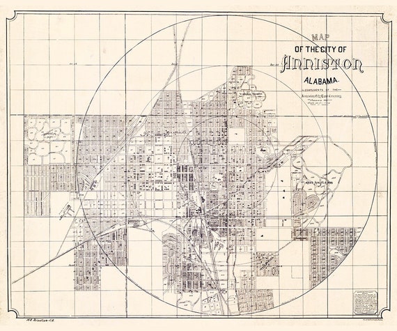 Map Of Anniston Alabama Area