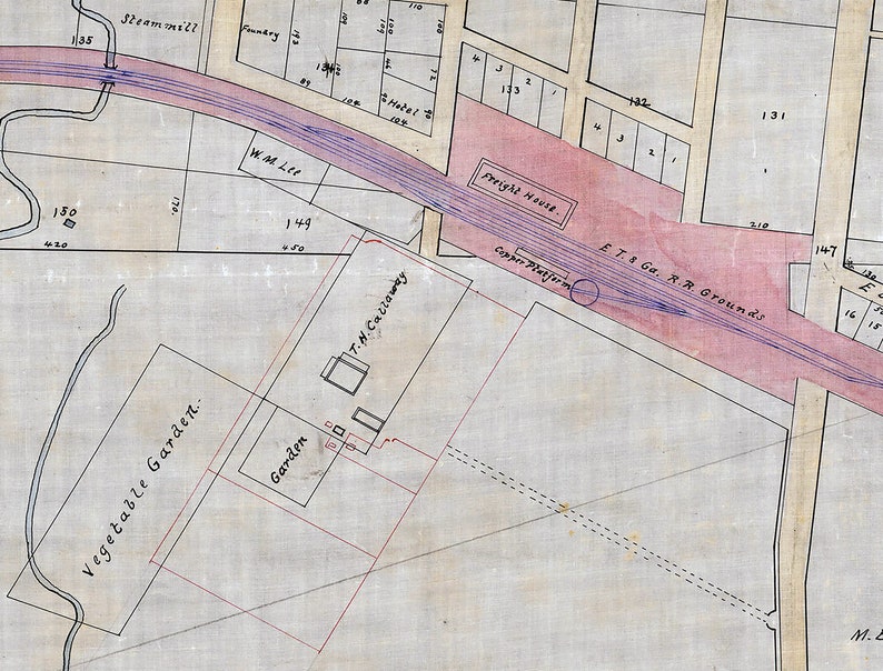 1860 Map of Cleveland Tennessee - Etsy