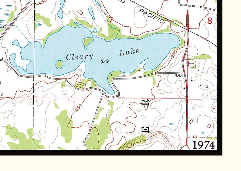 1974 Map of Prior Lake Minnesota - Etsy