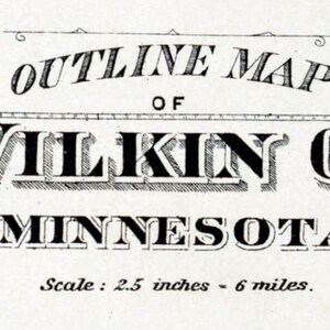 1903 Map of Wilkin County Minnesota - Etsy