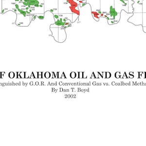 2002 Map of Oklahoma Oil and Gas Fields - Etsy