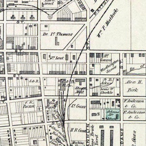 1873 Town Map of West Chester Chester County Pennsylvania - Etsy