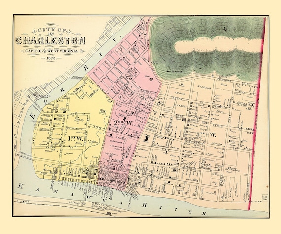 Map Of Downtown Charleston West Virginia A Historic Overview Of