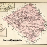 1891 Map of Lower Makefield Township Bucks County Pennsylvania - Etsy