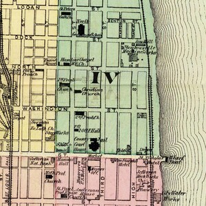 1877 Town Map of Steubenville Jefferson County Ohio - Etsy