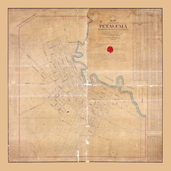 City Of Petaluma Ca Map