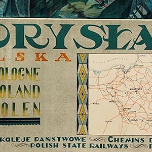 1930 Boryslaw Polska Travel Poster Boryslaw Galicia Ukraine - Etsy