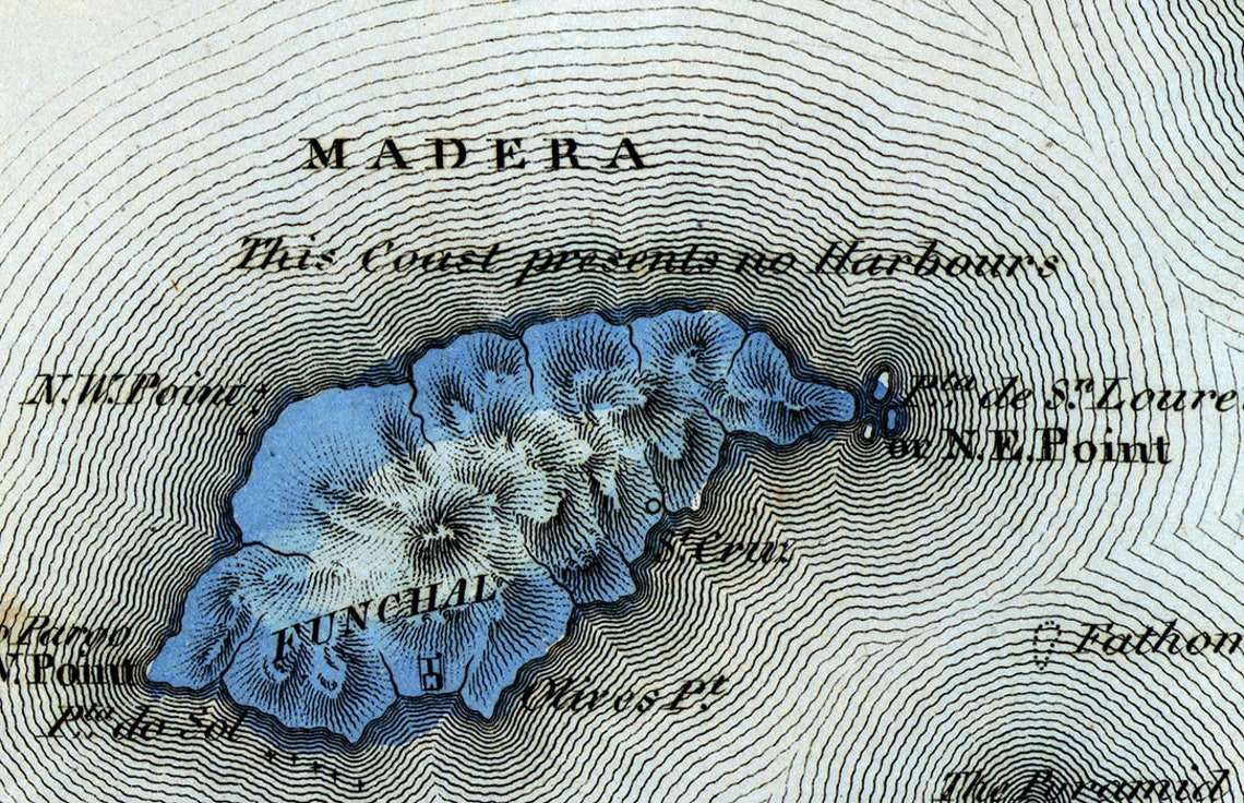 1823 Map of the Madeira Islands Portugal - Etsy