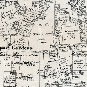 1880 Farm Line Map of Shelby County Texas - Etsy
