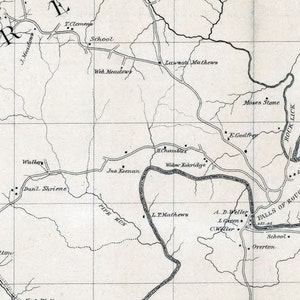 1887 Map of Hancock County Kentucky & Parts of Ohio Grayson ...