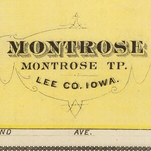 1875 Map of Lee County Iowa - Etsy