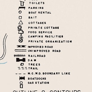 1960 Map of Leesville Lake Carroll County Ohio Camp Muskingum - Etsy