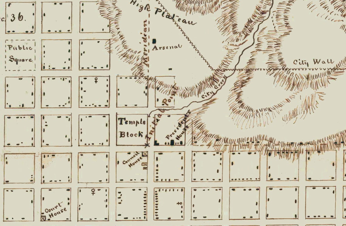 1800s Map of Salt Lake City Utah - Etsy