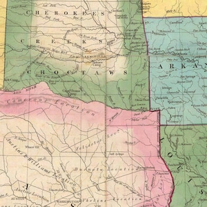 1839 Map of the United States - Etsy