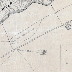 1882 Map of Satsuma Putnam County Florida Saint Johns River - Etsy