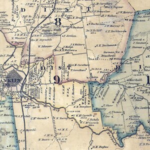 1878 Map of Williamson County Tennessee - Etsy