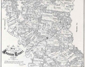 Map of Anderson Tx - Etsy