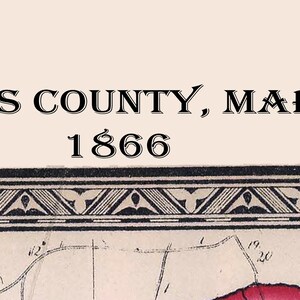 1866 Map of Charles County Maryland - Etsy