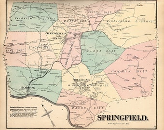 Springfield Pa Map | Etsy