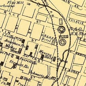 1873 Map of Mannington Marion County West Virginia - Etsy