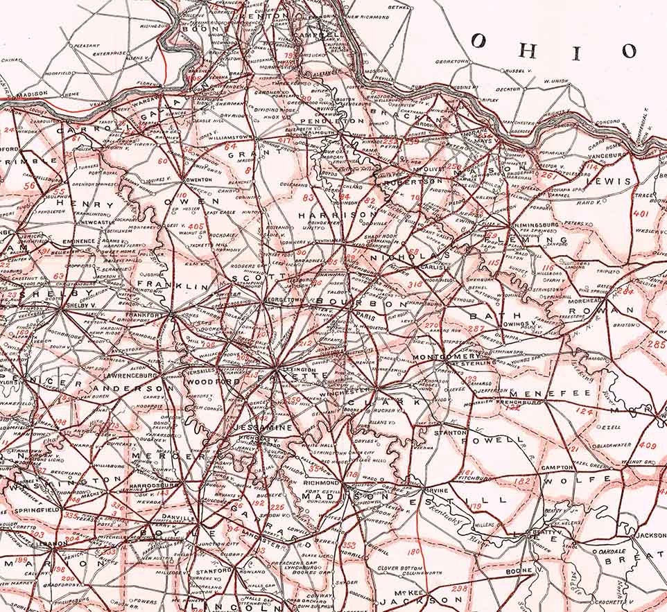 1900s Map of Mendenhalls Road Kentucky - Etsy