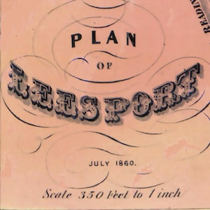 1860 Town Map of Leesport Berks County Pennsylvania - Etsy