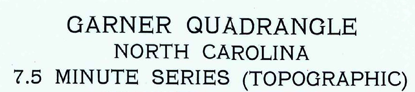 1964 Topo Map of Garner North Carolina Lake Benson - Etsy