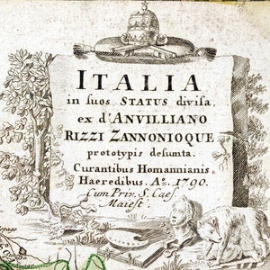 1790 Map of Italy - Etsy