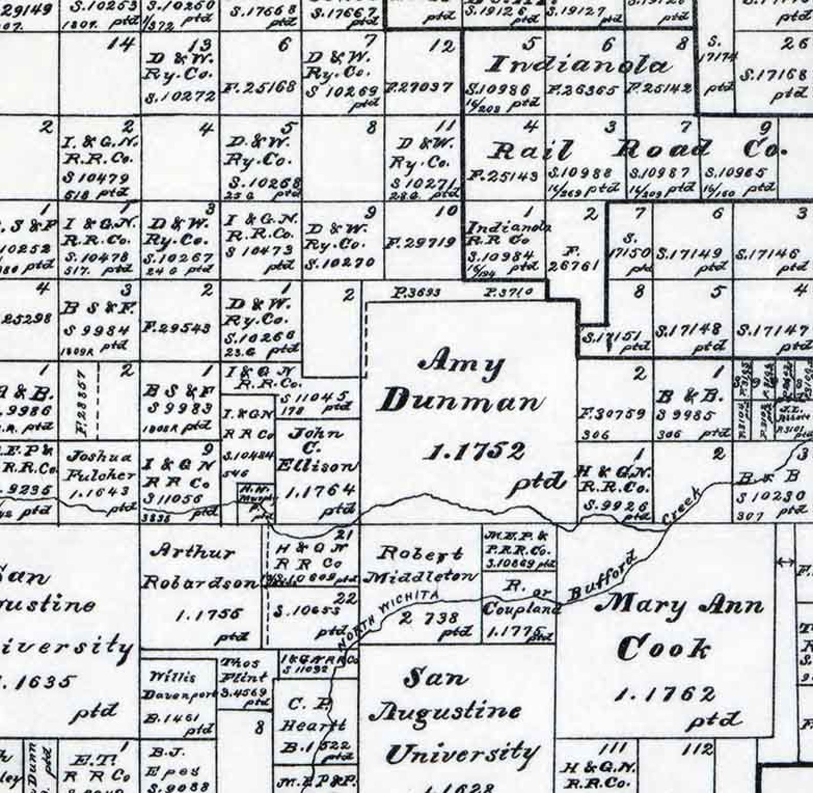 1891 Farm Line Map of Cottle County Texas - Etsy