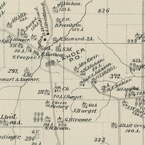 1878 Map of Farmington Township Warren County Pennsylvania - Etsy