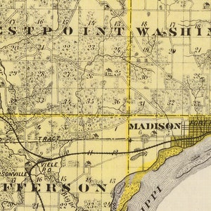 1875 Map of Lee County Iowa - Etsy