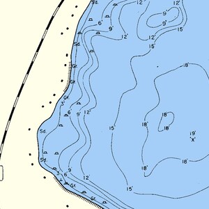 1974 Map of Chain Lake Oneida County Wisconsin - Etsy