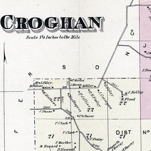 1875 Map of Croghan Township Lewis County New York - Etsy