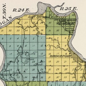 1915 Map of Douglas County Washington - Etsy
