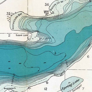 1898 Map of Green Lake Wisconsin - Etsy