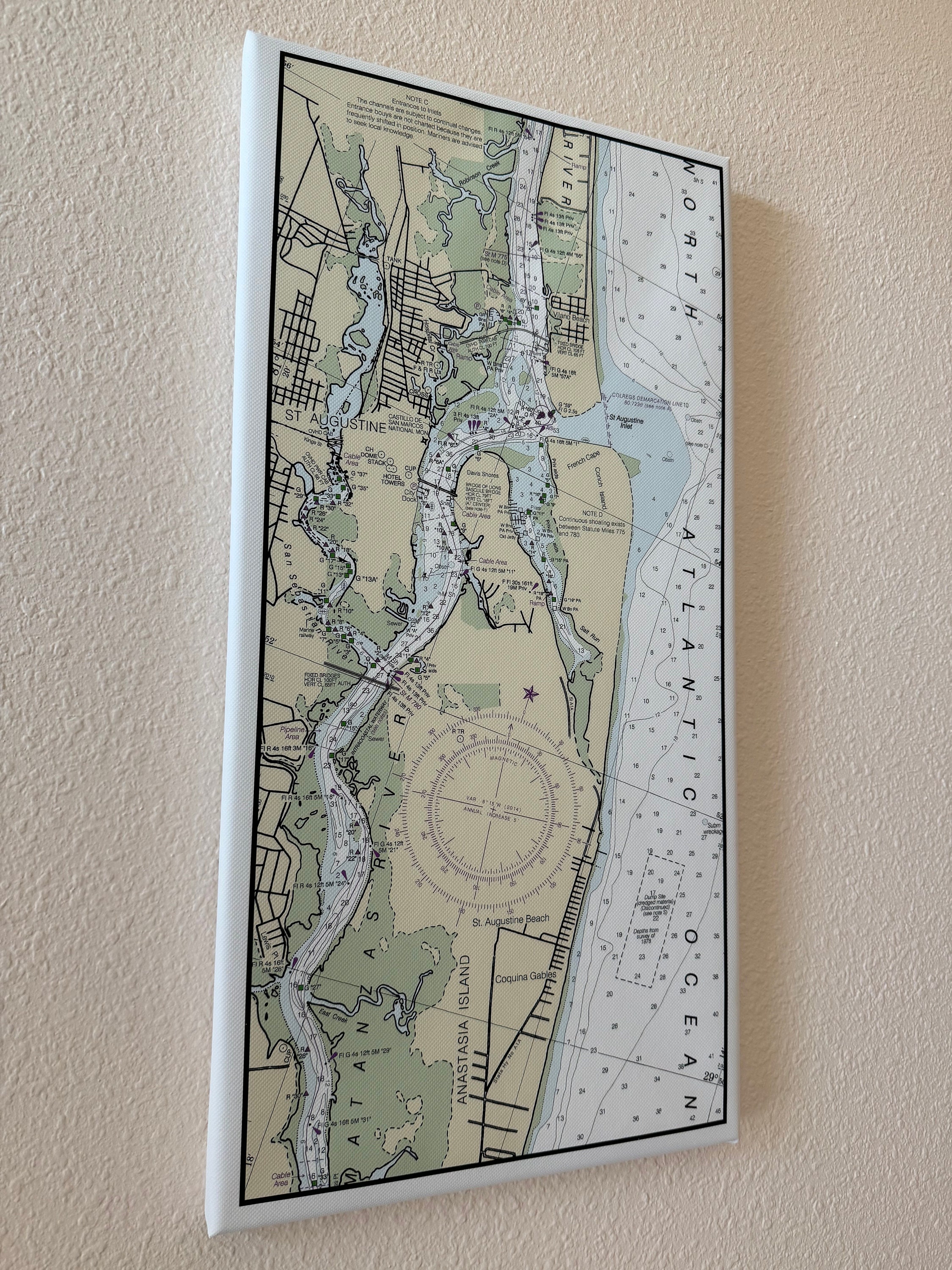 Matanzas Inlet Nautical Map