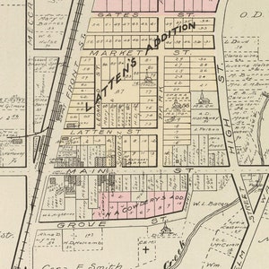 1899 Map of Cortland Village Trumbull County Ohio - Etsy