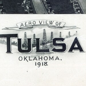 1911 Panoramic Map of Tulsa Oklahoma - Etsy