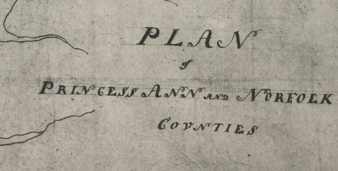 1780 Map of Princess Ann & Norfolk County Virginia - Etsy