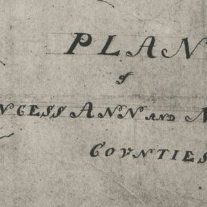 1780 Map of Princess Ann & Norfolk County Virginia - Etsy